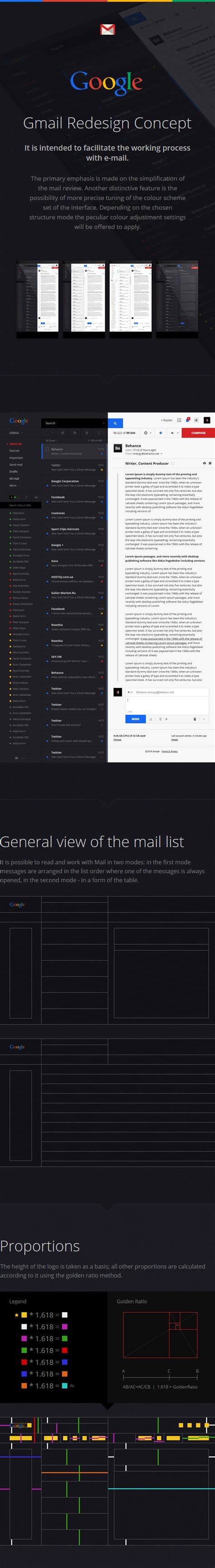 Gmail Redesign Concept On Behance