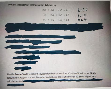 Solved Consider The System Of Linear Equations 33 Given By Chegg Com