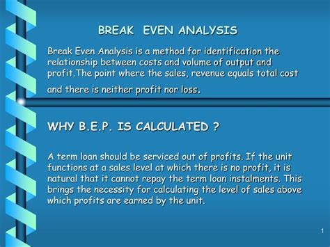 Break Even Analysis Definition And How To Calculate And 58 OFF