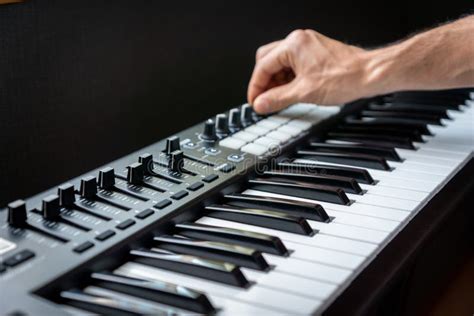 MIDI Keyboard MIDI Controller Synthesizer In Studio Stock Photo Image Of Concert Composer