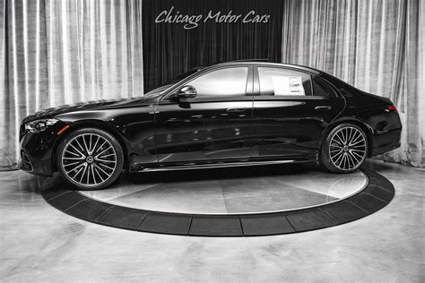 Used 2023 Mercedes Benz S500 4Matic Sedan AMG Line Night Pkg AMG V Spoke Wheels Only 12 Miles