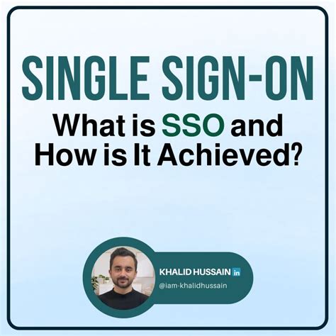 Khalid Hussain On Linkedin Iam Singlesignon Cybersecurity Technology Askmeacademy 10