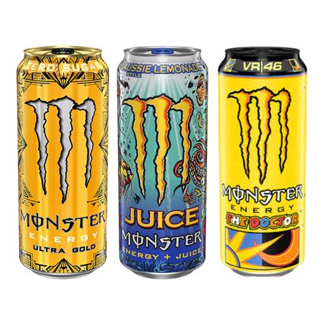 Kit 3 Latas Energetico Monster Importado Sabores Exclusivos Shopee Brasil