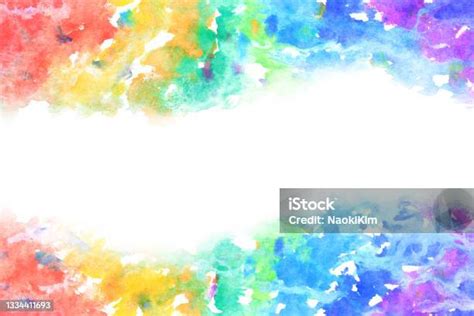 추상 무지개 색선 천연 수채화 텍스처 배경 벡터 일러스트 새해 이미지 라인아트에 대한 스톡 벡터 아트 및 기타 이미지 라인아트 무지개 지구본 Istock