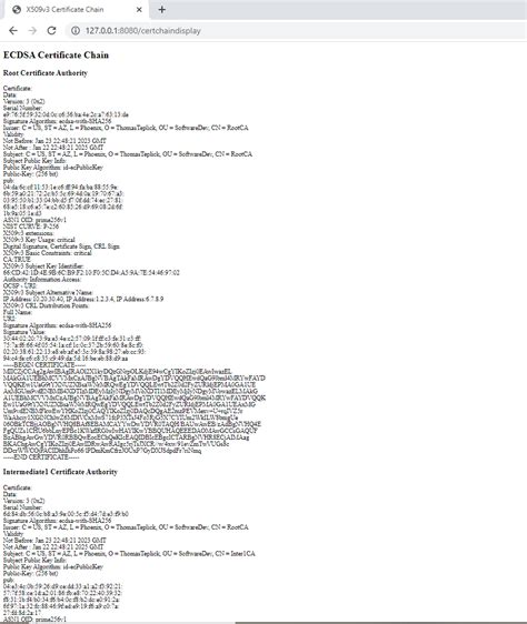 Github Thomasteplickcertificatechain Create An X509v3 Certificate Chain For Rsa Or Ecdsa
