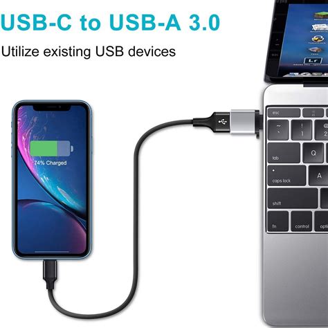 Adaptor Conversie Usb La Usb Type C Usb A Usb C Snur De Prindere Negru