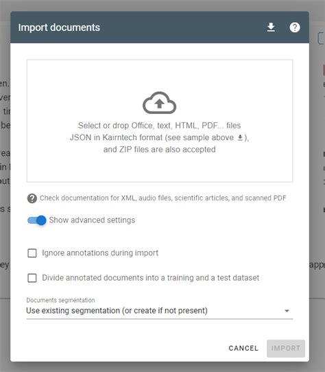 How To Upload Your Documents Kairntech Documentation