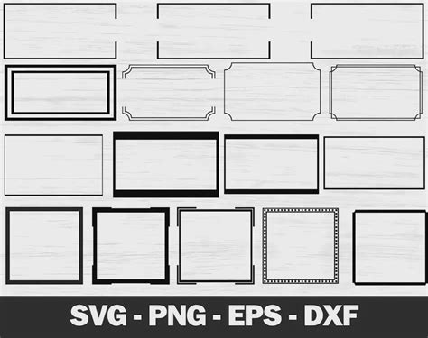 Rectangle Svg Frame Svg Instant Download Frame Clipart Rectangle Clipart Rectangle Frame In