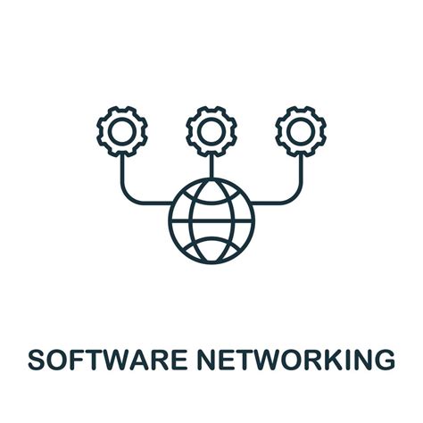 Software Networking Icon From Iot Collection Simple Line Software Networking Icon For Templates