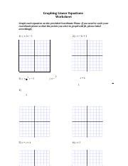 Graphing Linear Equations Worksheets With Answer Key Worksheets Library
