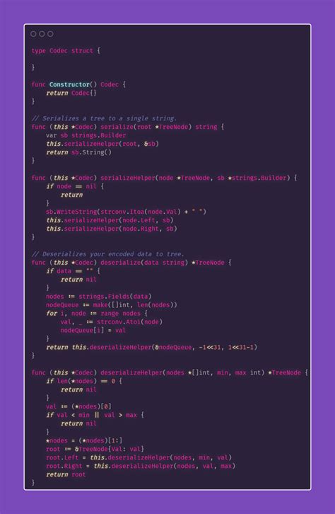 Coding Interview Prep Bst Serialization In Golang Davi Marcondes Moreira Posted On The Topic