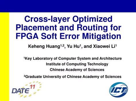 Ppt Cross Layer Optimized Placement And Routing For Fpga Soft Error