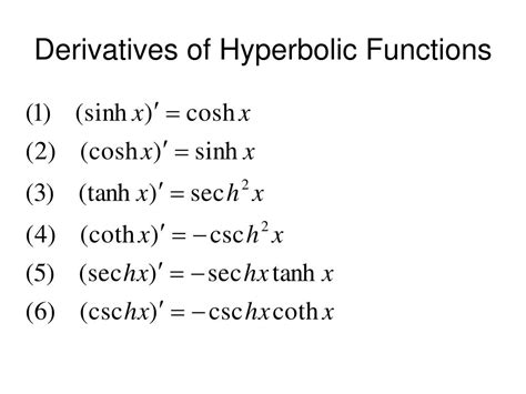 ppt hyperbolic functions powerpoint presentation free download id