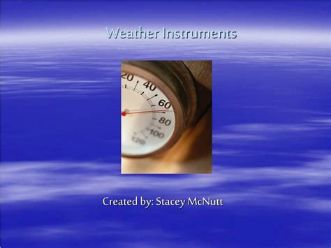 PPT Weather Instruments PowerPoint Presentation Free Download ID