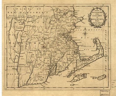 A New And Accurate Map Of The Colony Of Massachusets Ie