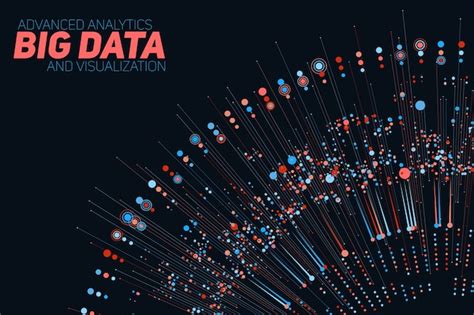 Visualisation Colorée Circulaire Big Data Vecteur Gratuite