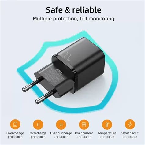 Joyroom L Qp207 20w Dual Port Mini Fast Charger Adapter Black Technology Valley