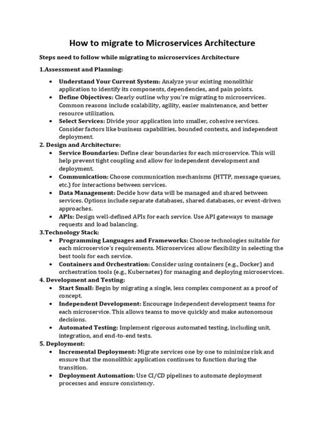 Microservices Architecture Pdf Computing Information Technology