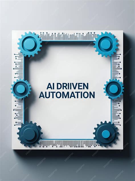 3d Ai Driven Automation Border Frame Concept As A Clean Border Frame