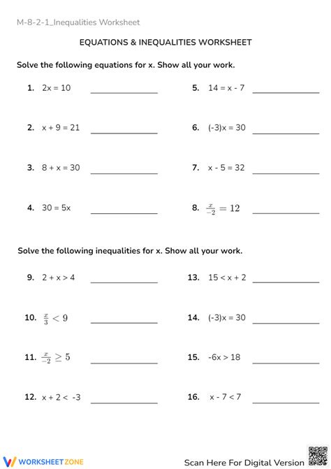 One Step Equations Worksheets 2024 Worksheets Library