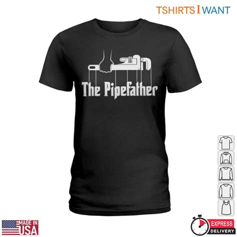 Pipefitter T Shirt The Pipefather With Wrench Graphic Tee