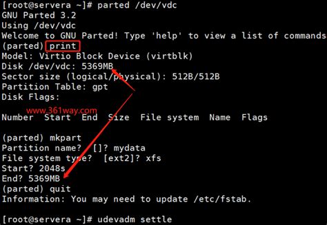Rh134 Parted分区 云原生之路