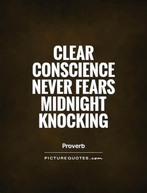 Clear Conscience Quotes Quotesgram