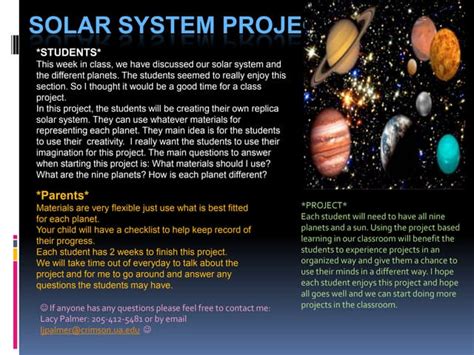 Solar System Project Pptx