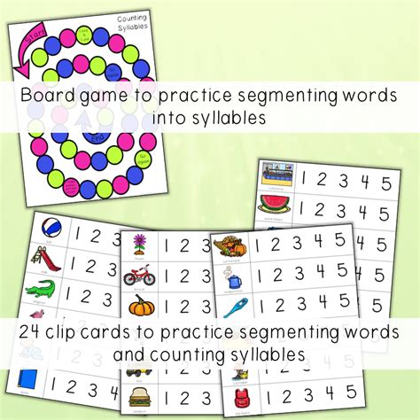 Blending And Segmenting Syllables For Phonological Awareness Made By Teachers