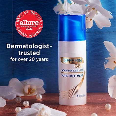 Acne Treatment Differin Gel 30 Day Supply 0 1 Adapalene Retinoid For Sensitive Skin 15g Pump
