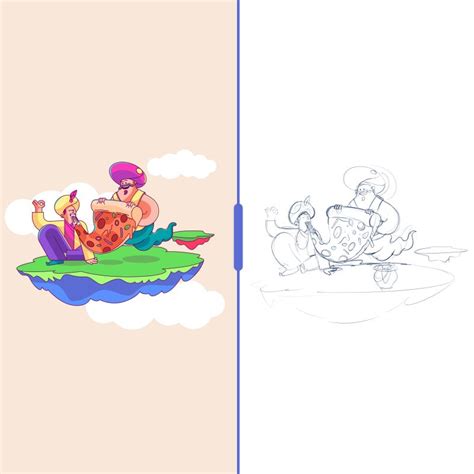 Md Shohanur R On Linkedin Designprocess Illustrationjourney Aladdinxgenie