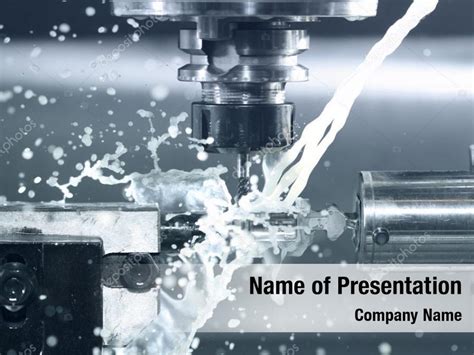 Machine Close Cnc Work Powerpoint Template Machine Close Cnc Work