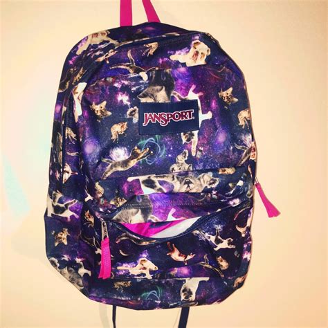 Jansport Space Cat Back Pack Lightly Used With No Depop