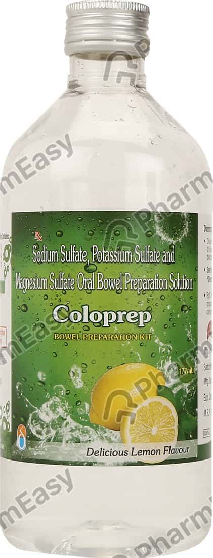 Buy Coloprep Kit Delicious Lemon Flavour Box Of 177ml Oral Solution