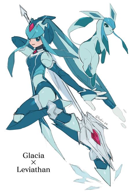 Glaceon And Fairy Leviathan Pokemon And More Drawn By Vani Hisha Danbooru