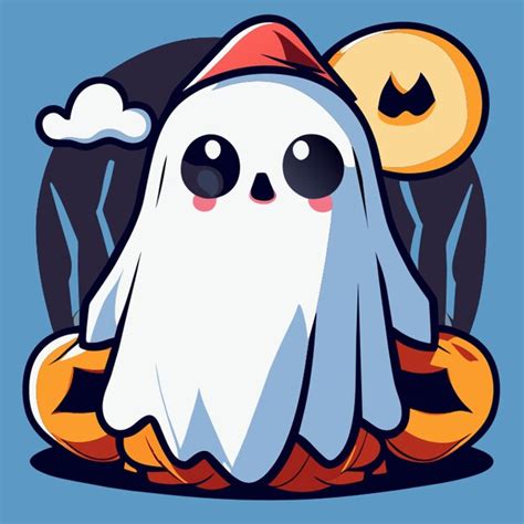 Premium Vector Hallowen Ghost Vector Illustration