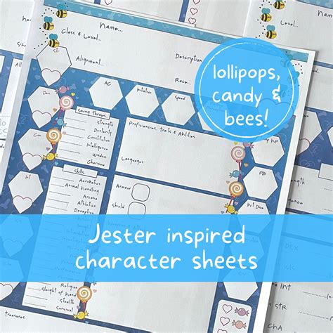 The Mighty Nein Critical Role Dnd Character Sheet Jester Lavorre