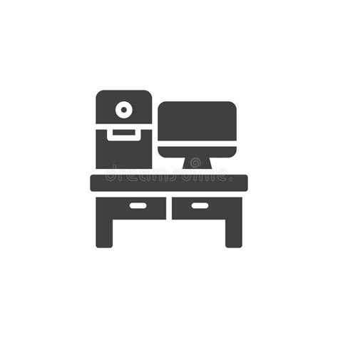 Workstation Computer Vector Icon Stock Vector Illustration Of Computer Vector 272148472
