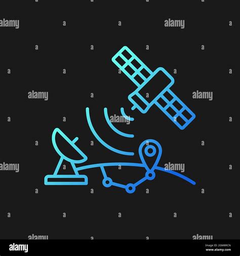 Global Positioning System Gradient Vector Icon For Dark Theme Stock Vector Image And Art Alamy