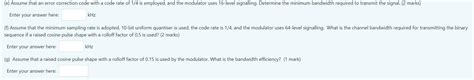 Solved Suppose That We Use A Digital Baseband Communication