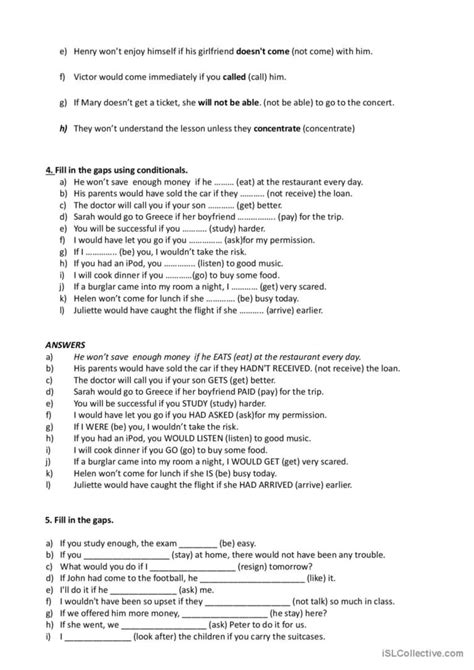 Conditionals Theory and Practice ge Deutsch DAF Arbeitsblätter pdf doc