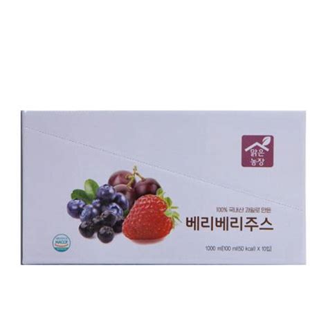 맑은농장 베리베리주스 100ml 10포 배민스토어