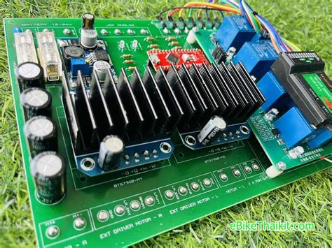 บอร์ดควบคุมมอเตอร์ไร้สาย Rc7 10ch 2 Mode 12 24v Bts7960 Eco Driver