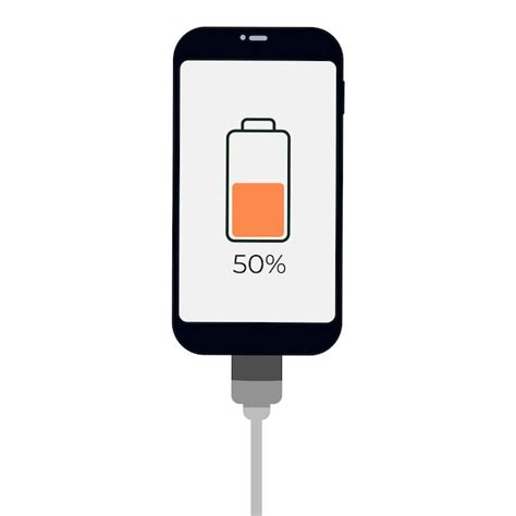 배터리 수준 표시기와 Usb 연결이 있는 스마트폰 벡터 인포그래픽 프리미엄 벡터