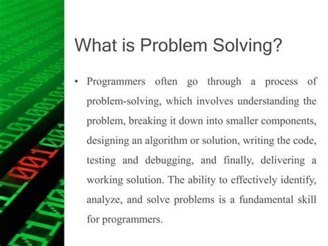 Understanding And Solving Software Problems Pptx Programming Languages Computing