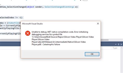 Debugging UWP App Unknown Exception Stack Overflow