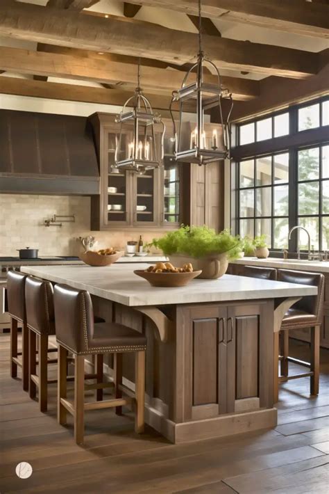 Bold Rustic Kitchens With Dark Wood Kitchen Informant