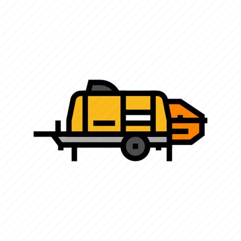 Concrete Pumper Civil Engineer Industry Building Icon Download