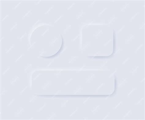 Premium Vector Neumorphism Ui Button Design App Elements Minimal Icon