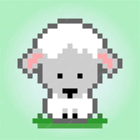 Minecraft Sheep Face Pixel Art